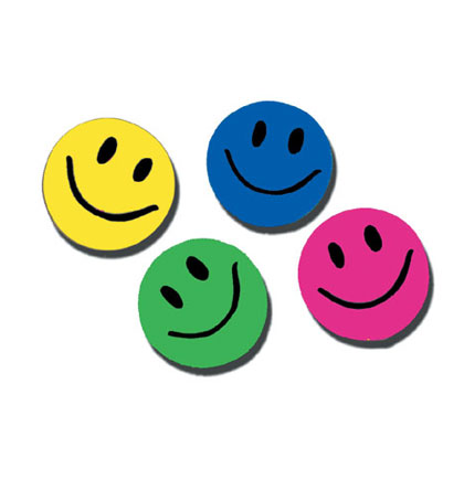12ct Happy Face Pencil Erasers Toppers | School Aids